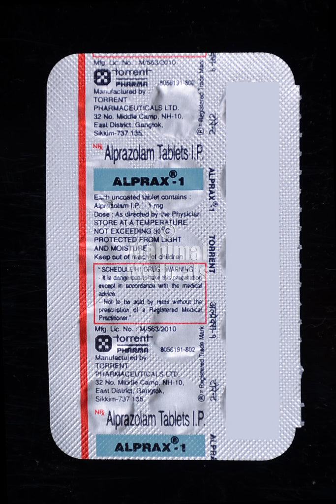 Alprax 1 MG Tablet – MahimaiMedicals