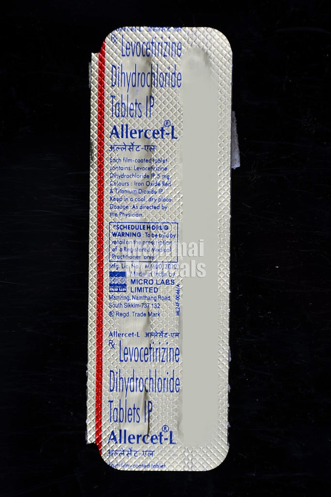 Allercet L 5 MG Tablet – MahimaiMedicals