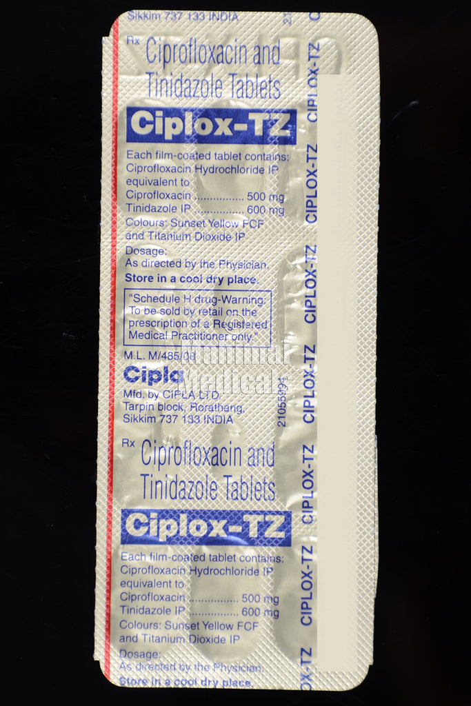 Ciplox Tz 500 Mg/600 Mg Tablet – MahimaiMedicals