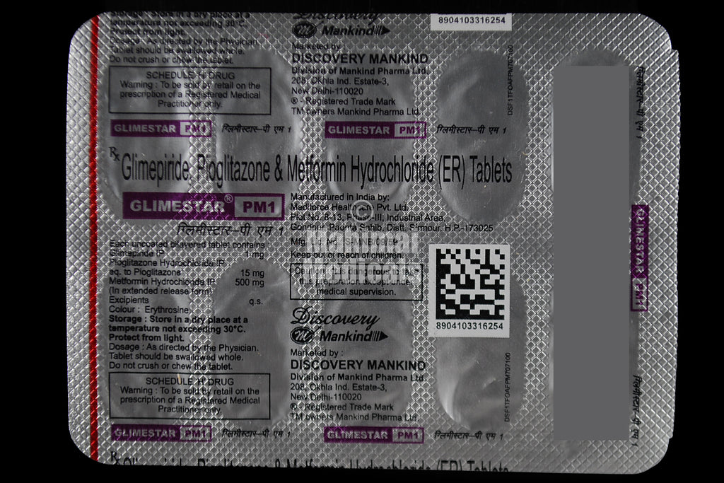 Glimestar PM 1 Tablet ER – MahimaiMedicals