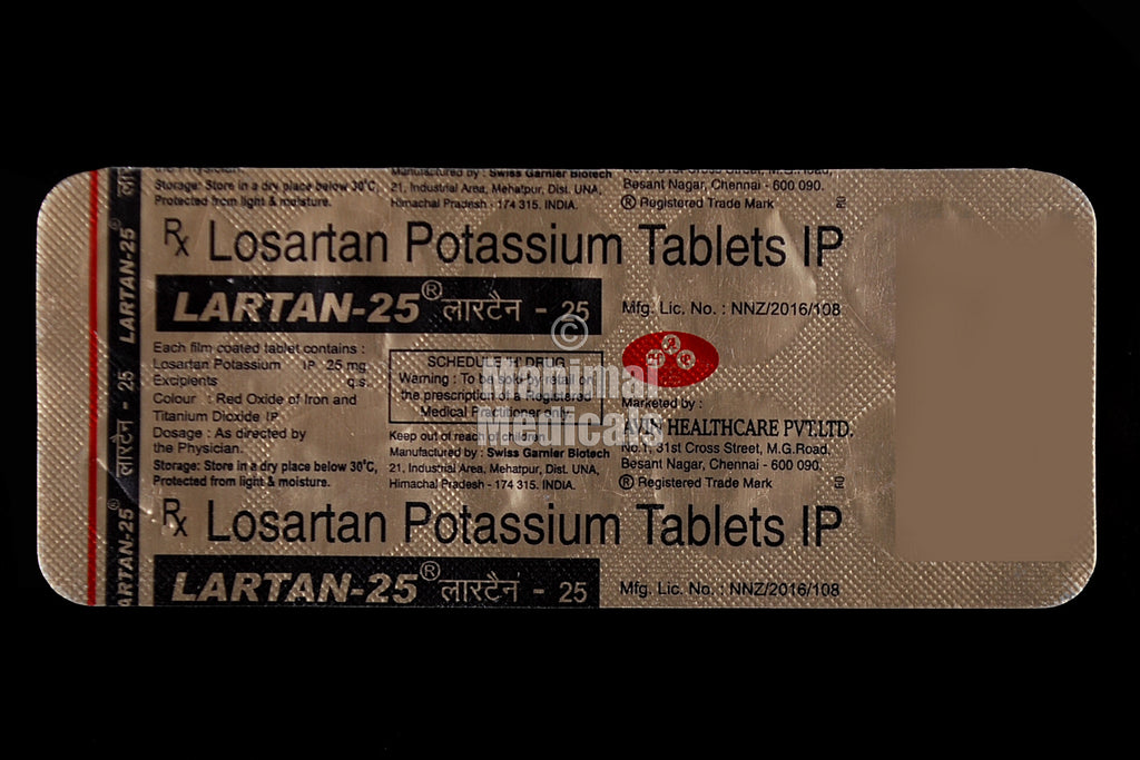 Lartan 25 MG Tablet – MahimaiMedicals